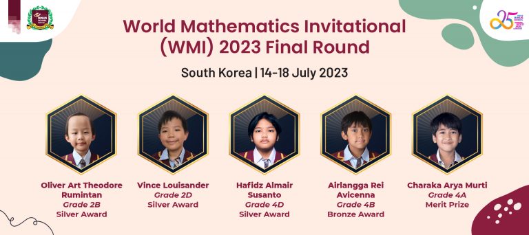 World Mathematics Invitational (WMI) Medalists! - BINUS SCHOOL Serpong
